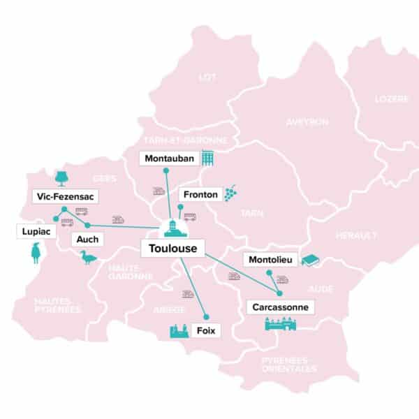 Getaways less than two hours from Toulouse - Toulouse Tourisme